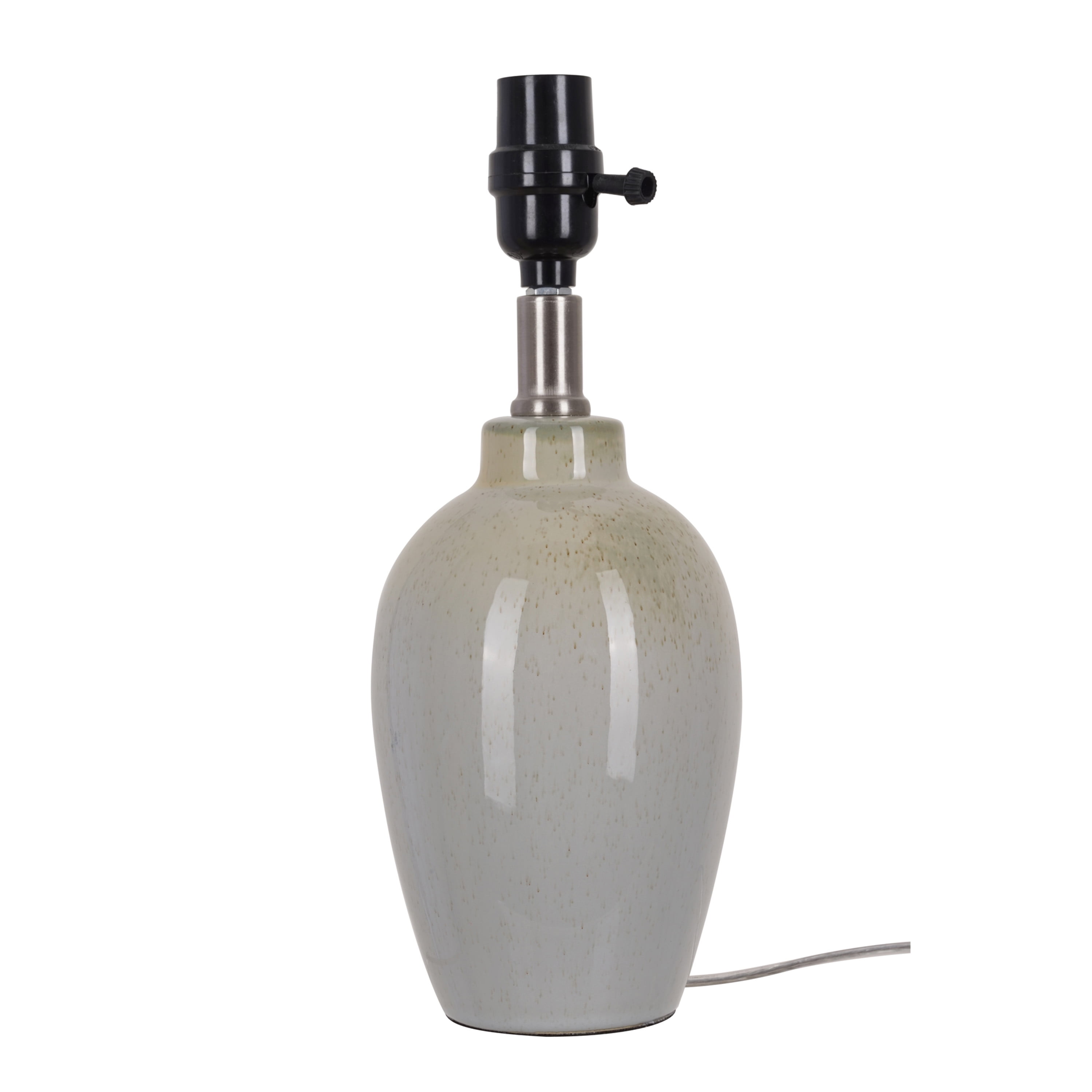 Better Homes & Gardens Green Reactive Glaze Ceramic Lamp Base, 12.25H ...
