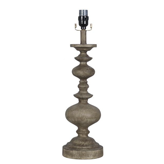 Better Homes & Gardens Gray Rustic Stacked Ball Table Lamp Base ...