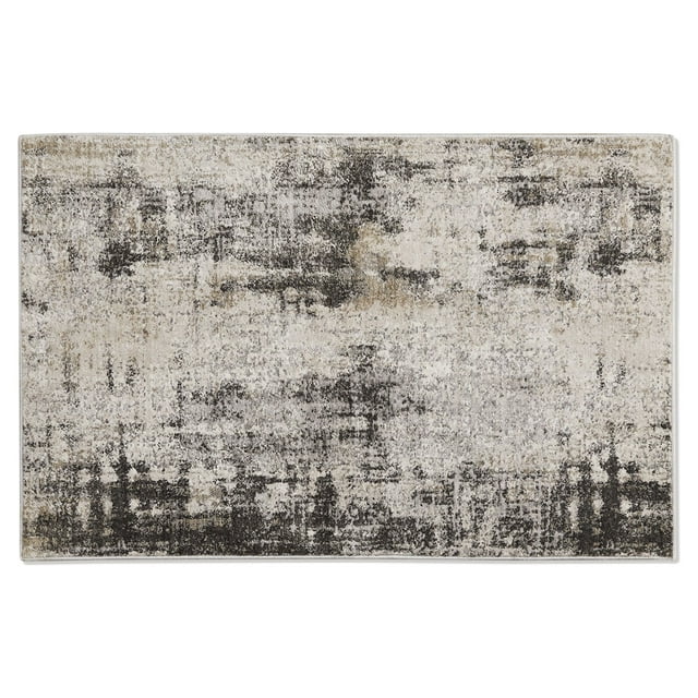 Better Homes & Gardens Grey Abstract Indoor Area Rug, 30" x 46 ...
