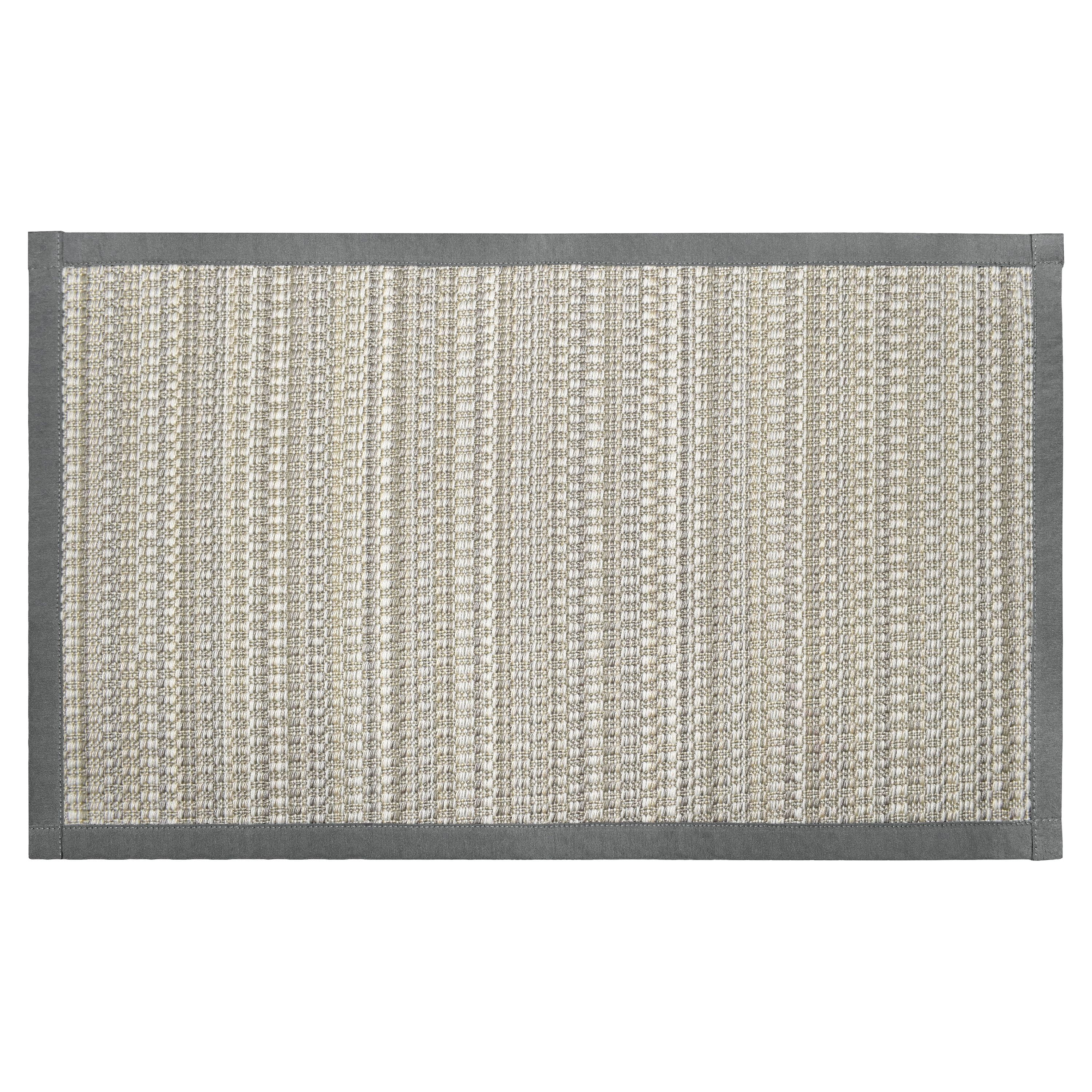 Better Homes & Gardens Grey Border Woven Polypropylene 20" x 34" Indoor ...