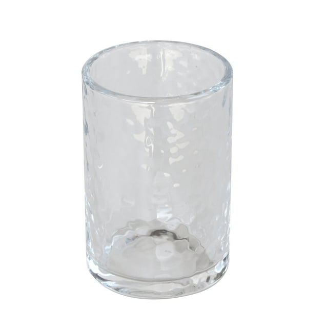 Better Homes & Gardens Hammered Glass Toothbrush Holder, Clear ...
