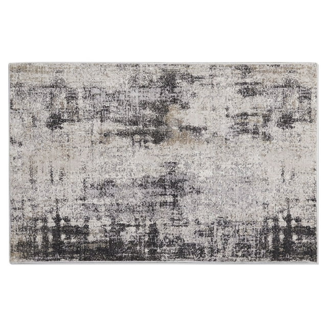 Better Homes & Gardens High Low Abstract Area Rug, Grey/Tan, 30" x 46 ...