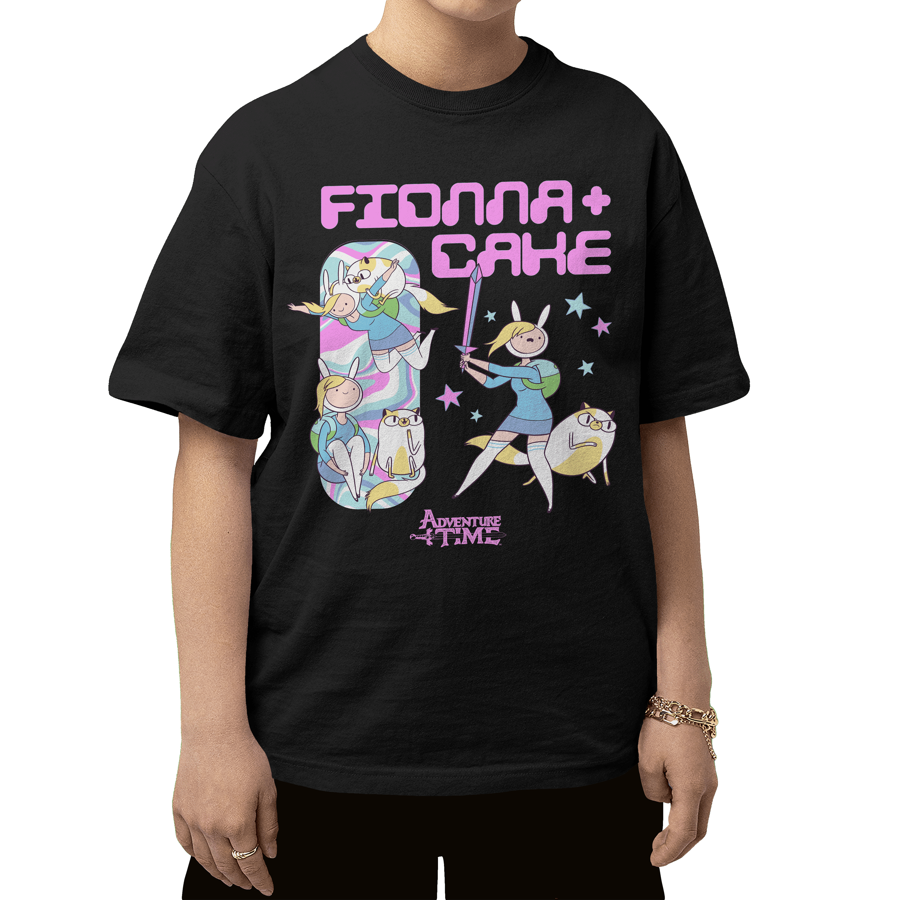 Adventure Time Fionna & Cake Duo Mens and Womens Short Sleeve T-Shirt ...