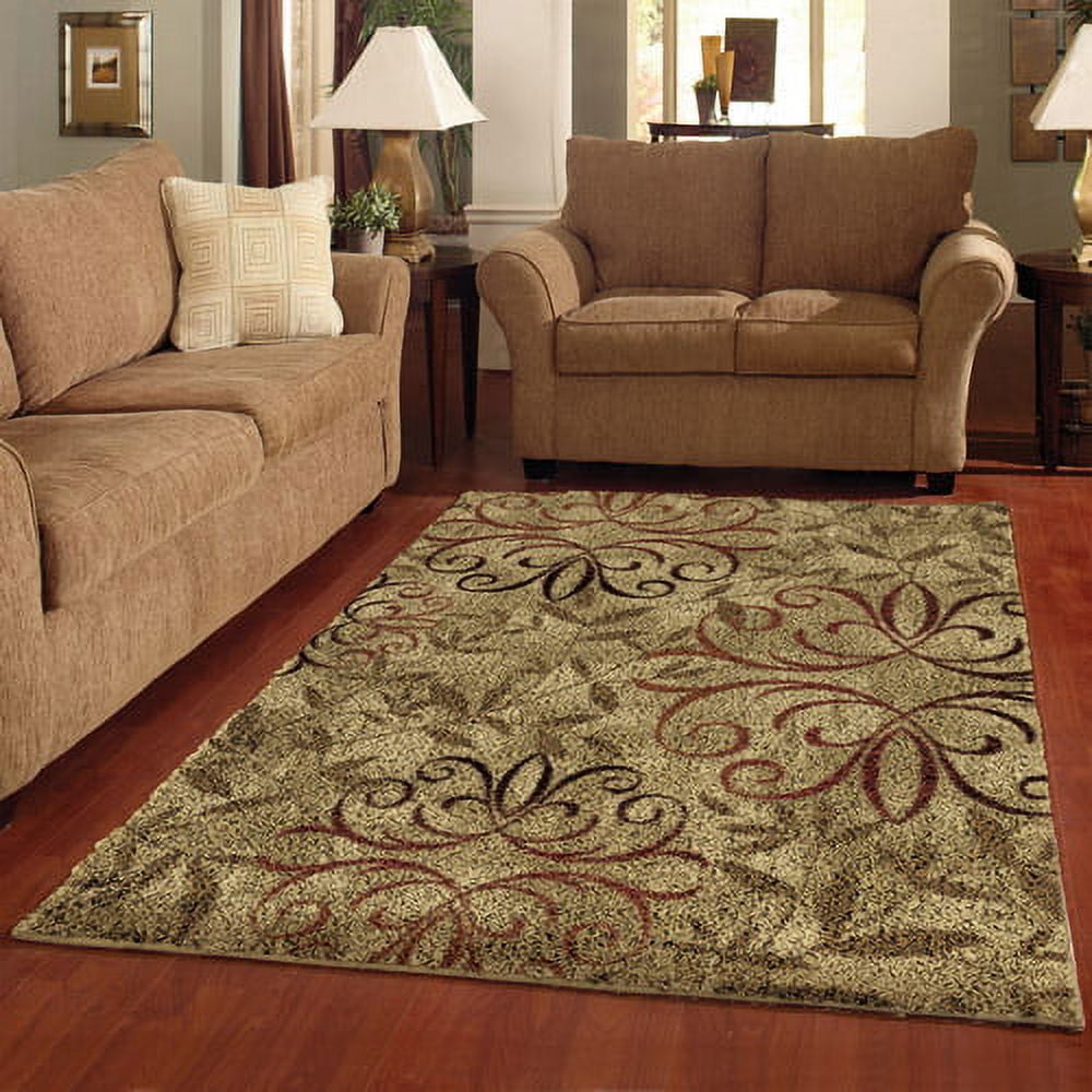 Better Homes & Gardens Iron Fleur Area Rug, Beige, 7'10" x 10'10 ...