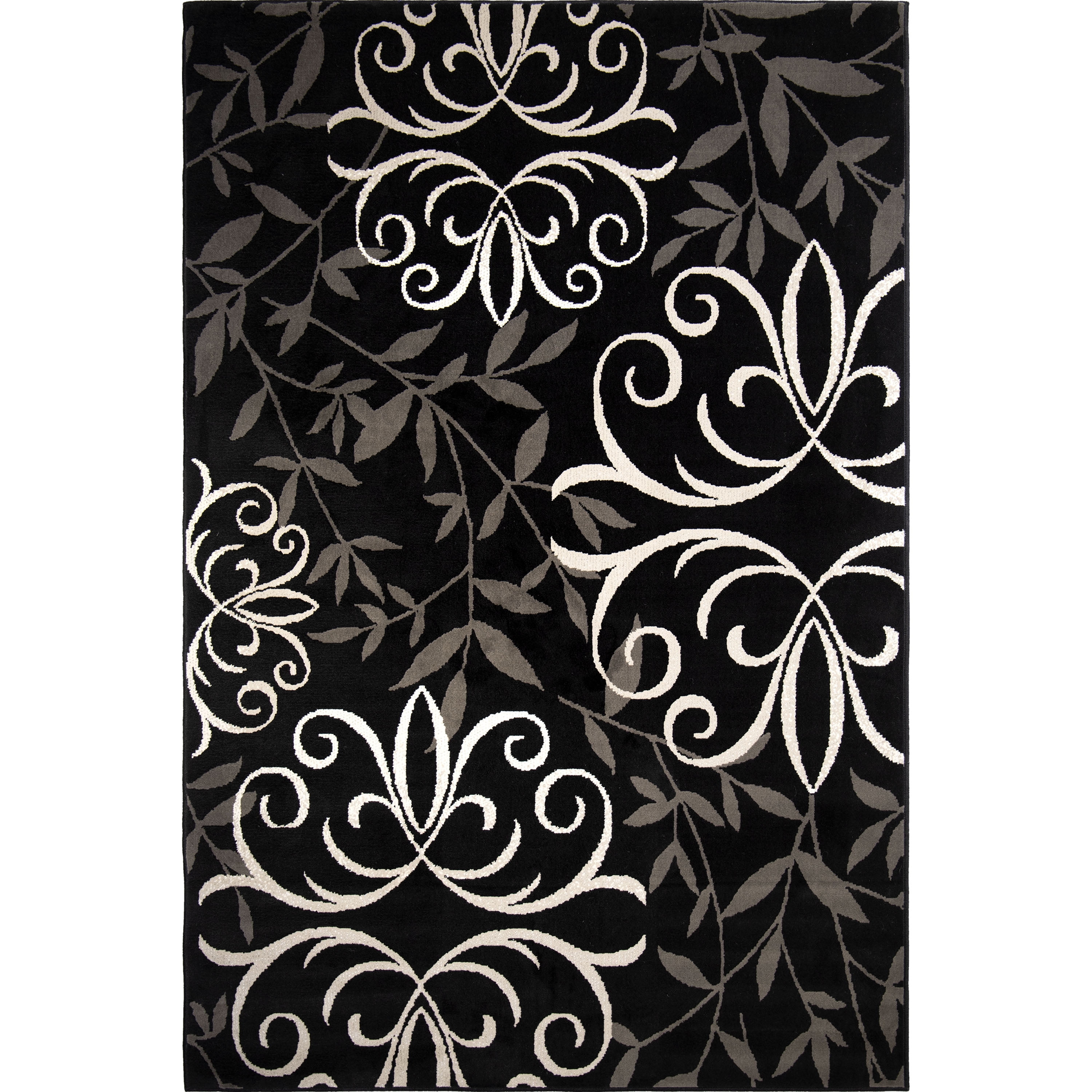 Homes & Gardens Iron Fleur Area Rug - Soft & Durable - Walmart.com