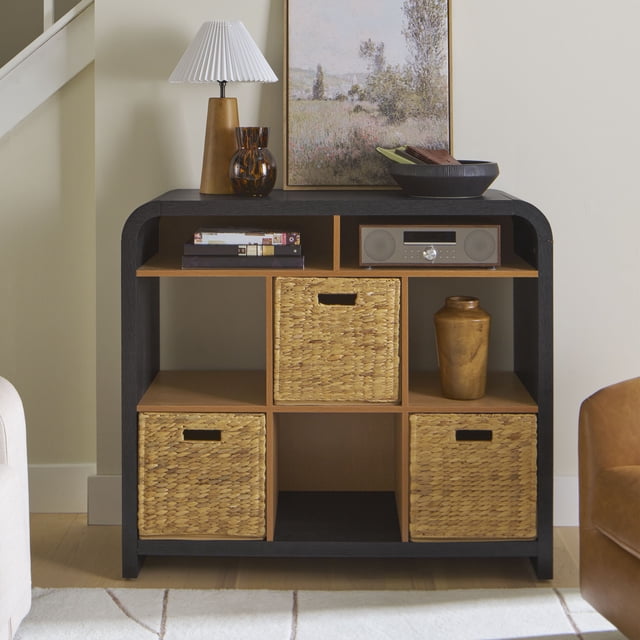 Better Homes & Gardens Juliet 6 Cube Storage Organizer, Light Honey ...