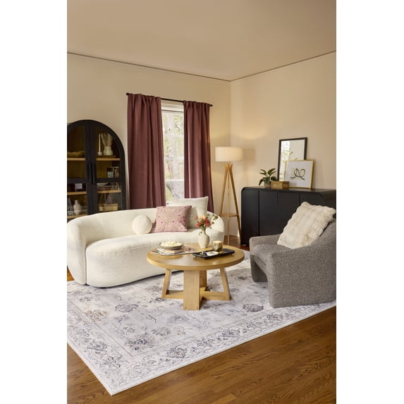 Better Homes & Gardens Juliet Curved 80.31" Sofa, Ivory - Walmart.com