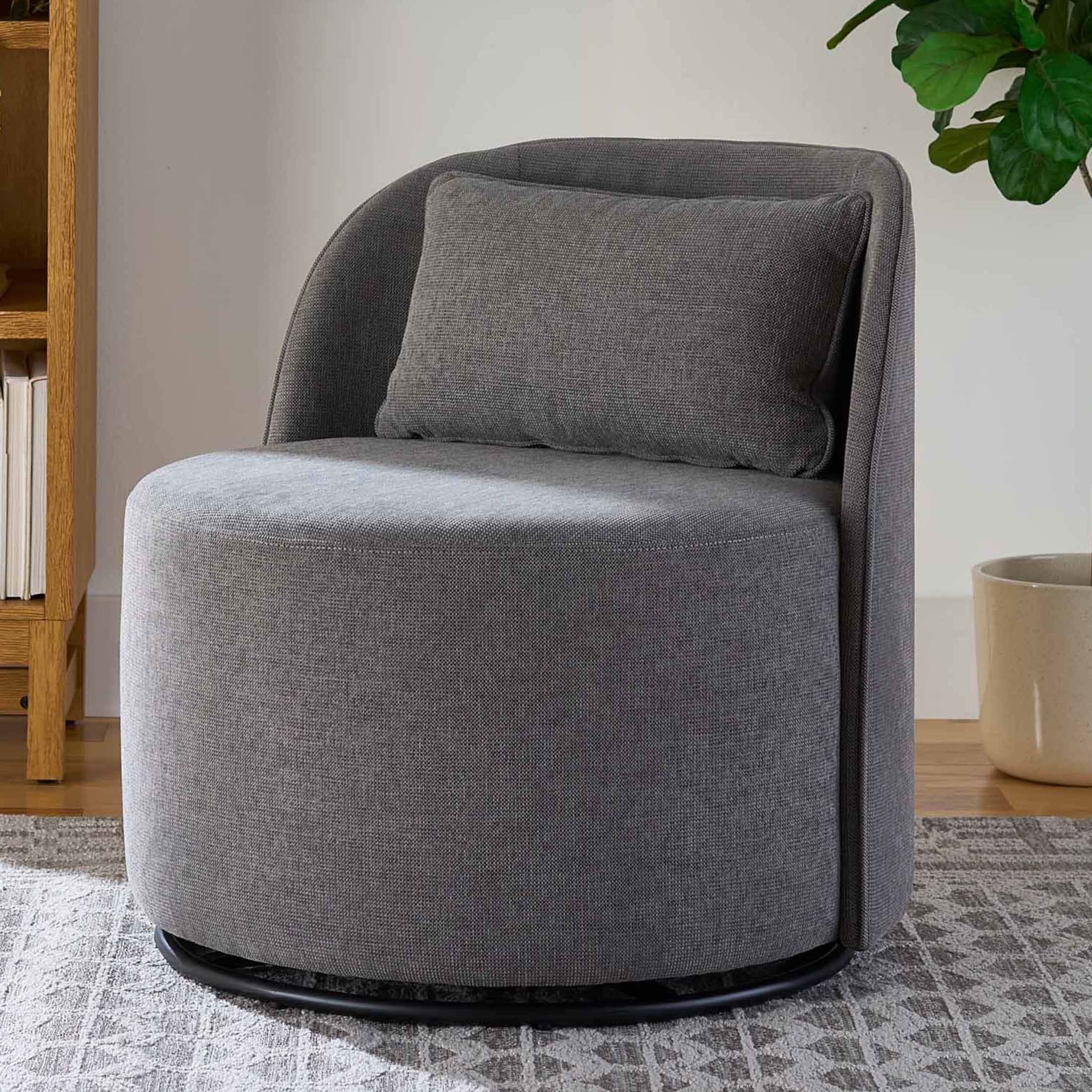 Better Homes & Gardens Juliet Modern Arch Swivel Chair, Gray - Walmart.com