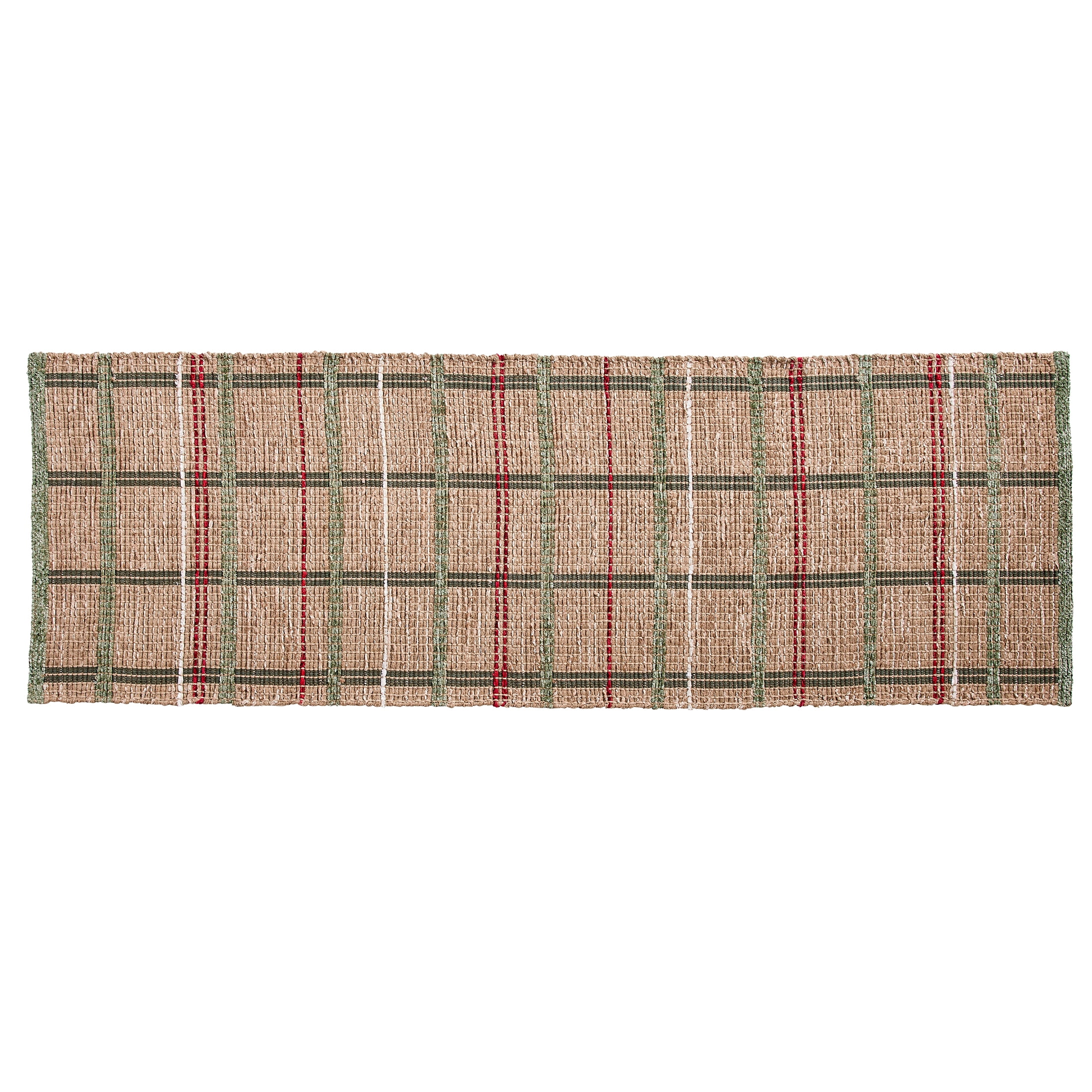 Better Homes & Gardens Jute Plaid 24" x 72'" Runner Rug - Walmart.com