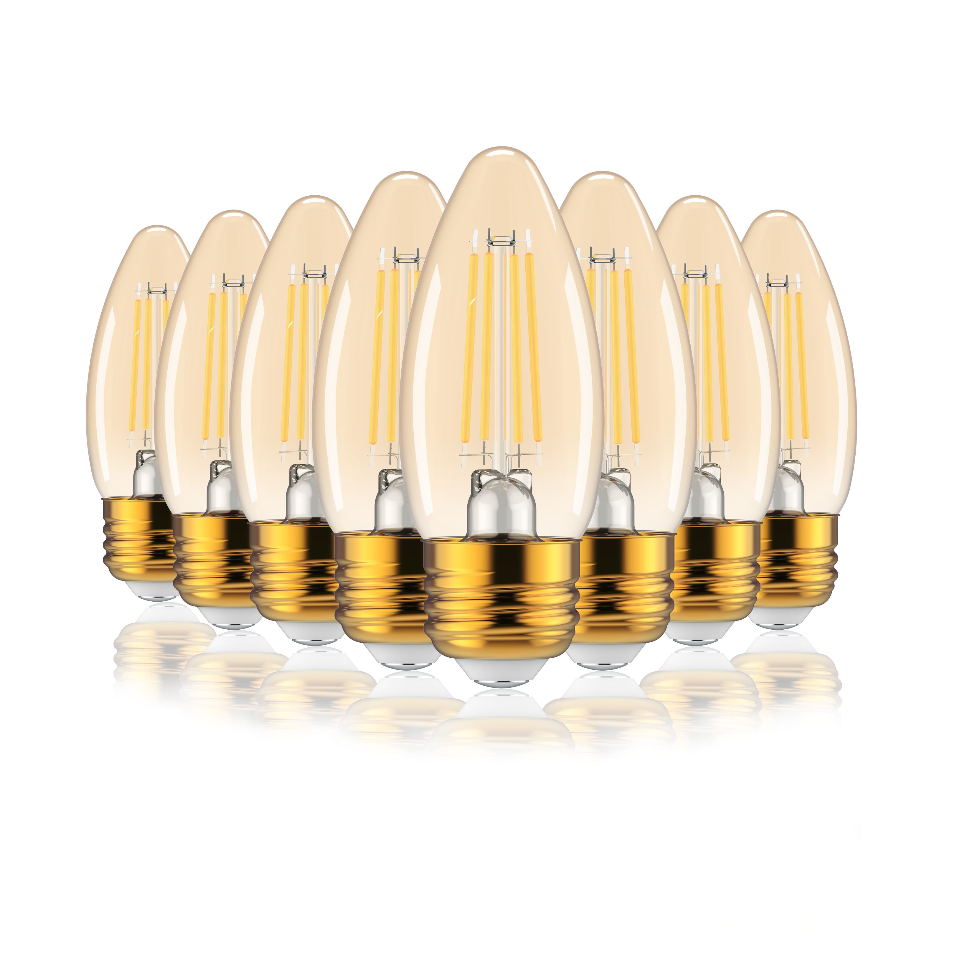 BH&G LED Light Bulb, 5.5-Watt (60W Equiv.) B10 Candle Bulb Dimmable E26 ...
