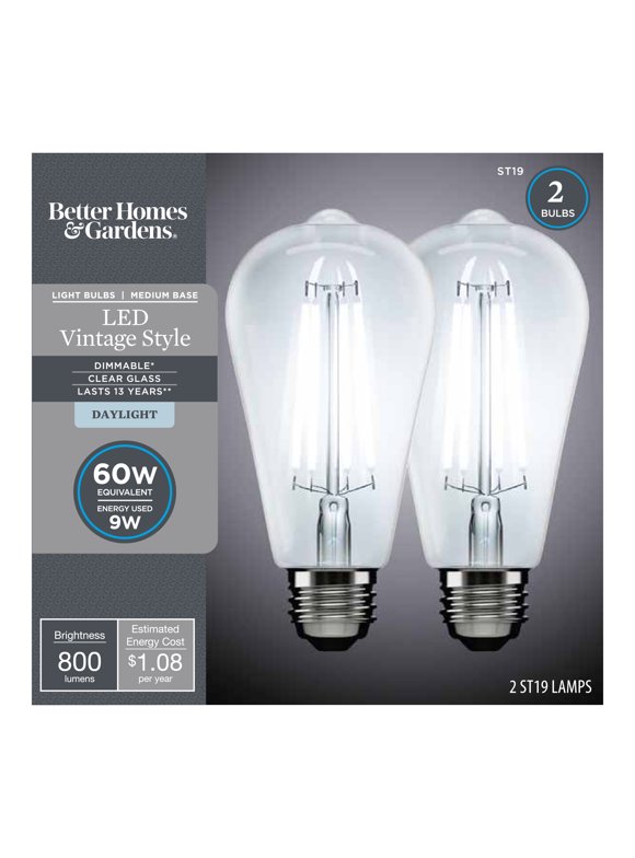 LED Vintage Light Bulbs in LED Light Bulbs - Walmart.com