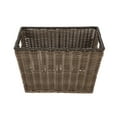 Better Homes & Gardens Large Poly Rattan Storage Basket with Handles ...