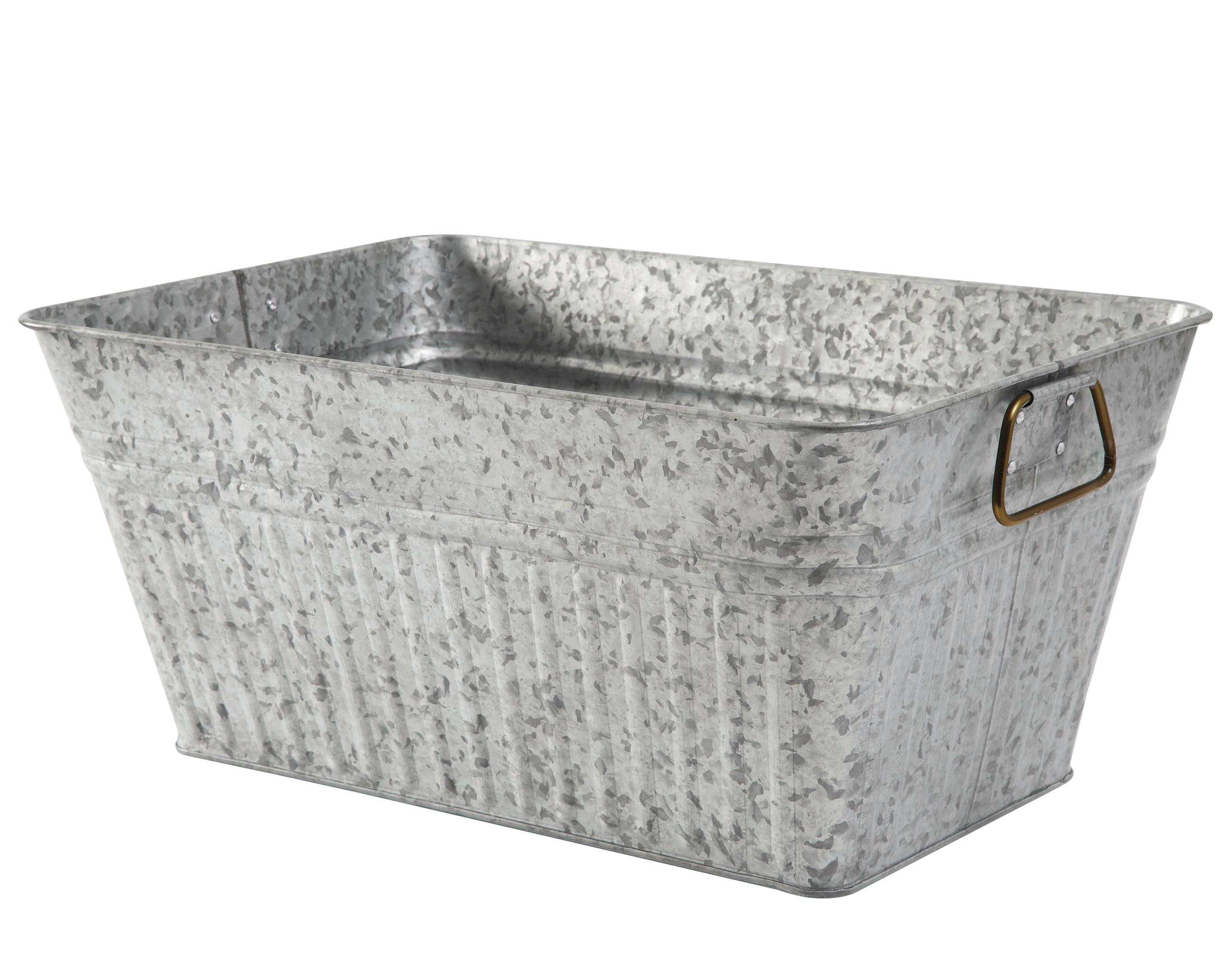 Better Homes & Gardens- Large Rectangle Galvanized Tub BH28-056-099-29 ...