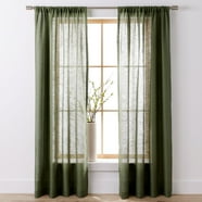 NICETOWN Linen Light Filtering Curtains for Bedroom/Living Room, Semi ...
