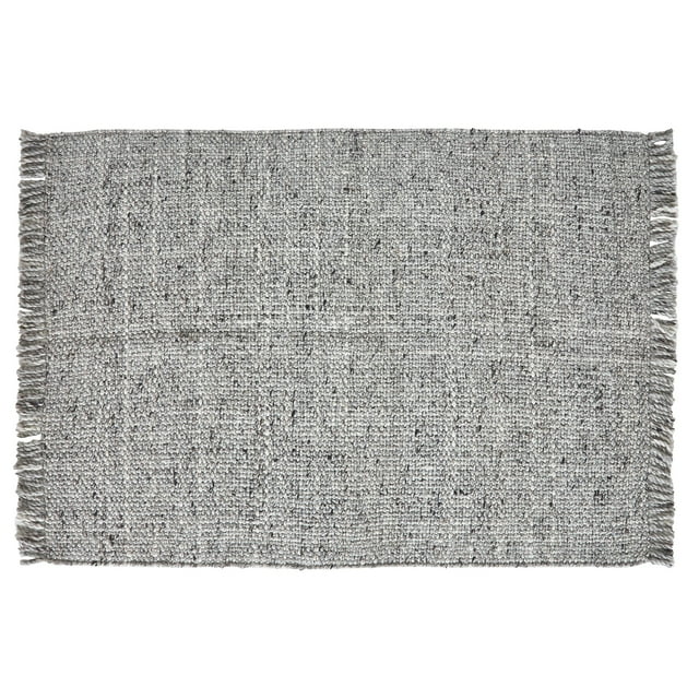Better Homes & Gardens Light Grey Handwoven Plaid Wool Scatter Accent ...