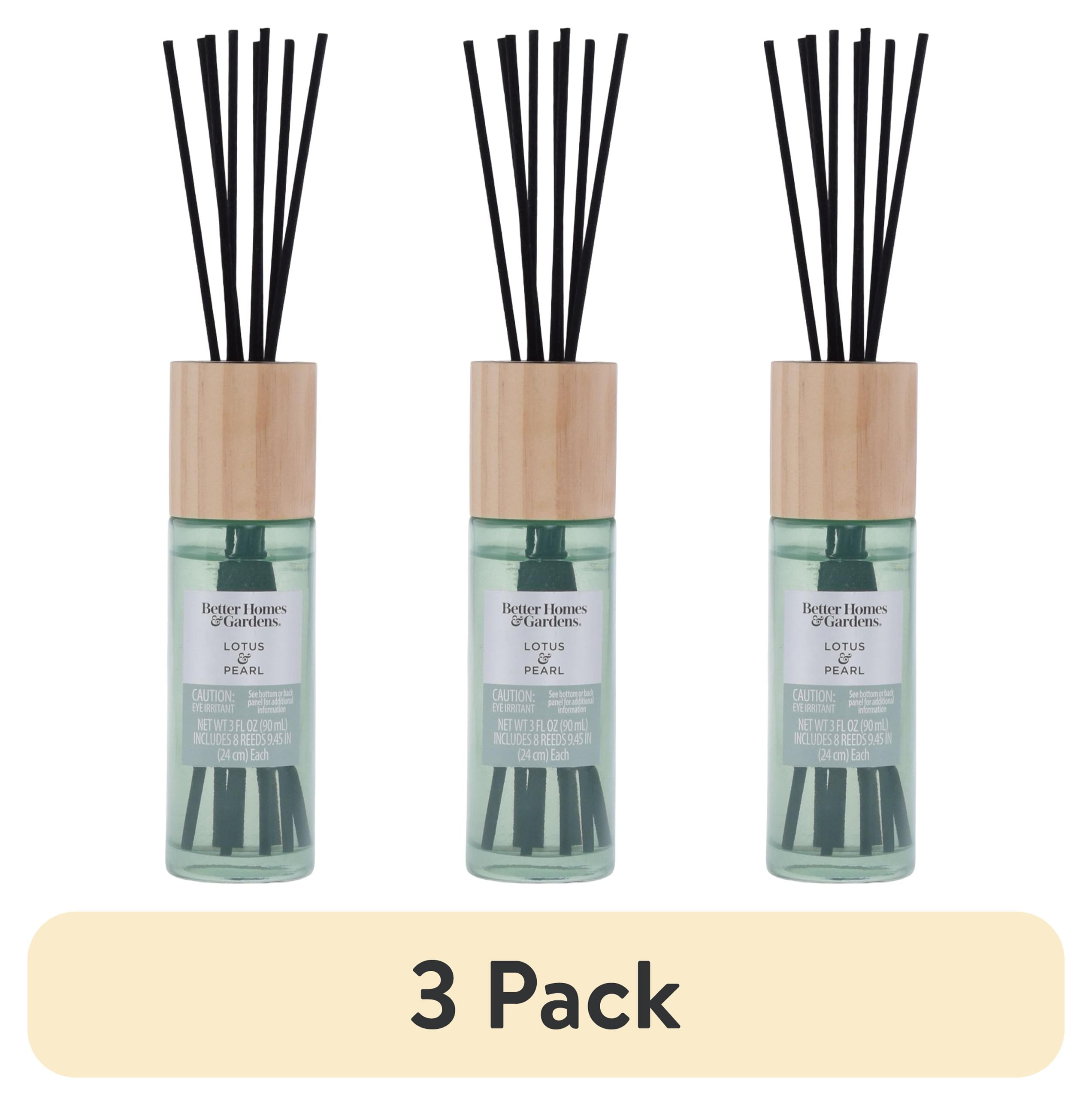 (3 pack) Better Homes & Gardens Lotus & Pearl Scented Reed Diffuser 3 ...