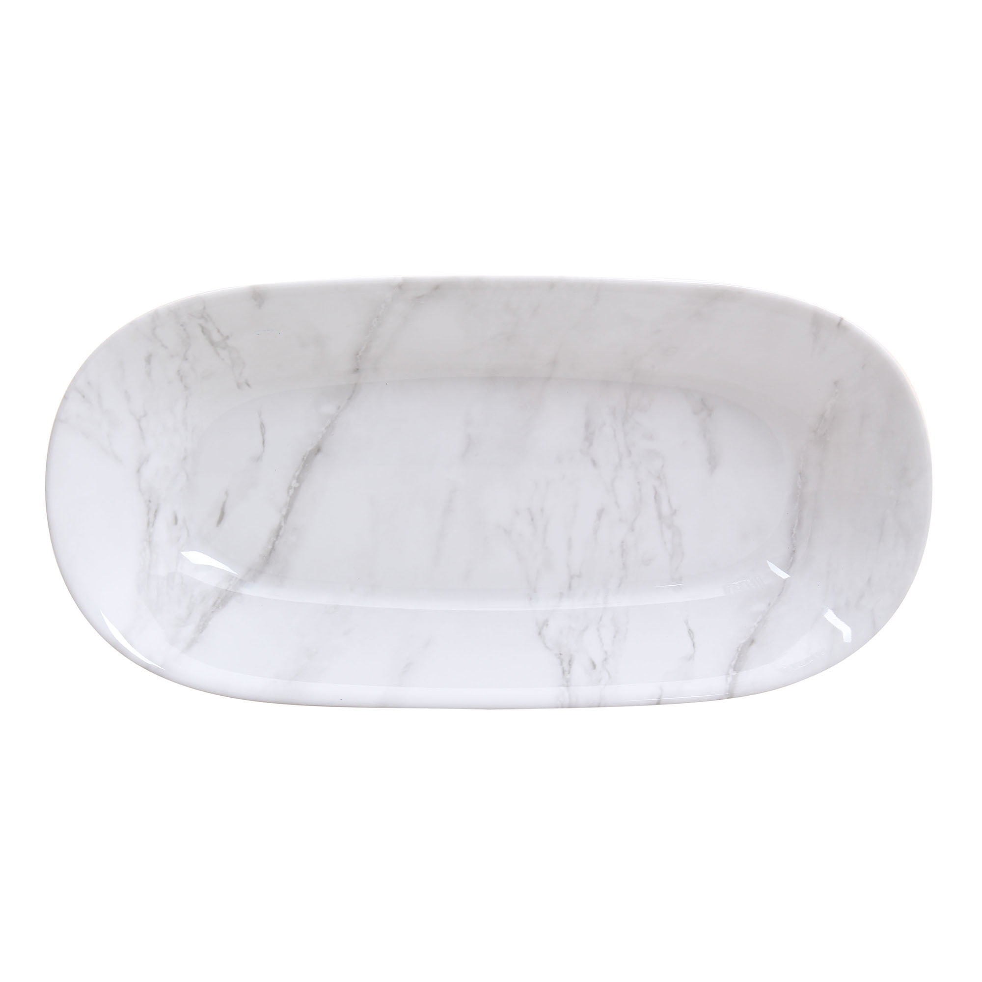 Better Homes & Gardens Marble Finish Oval Serve Bowl - Walmart.com
