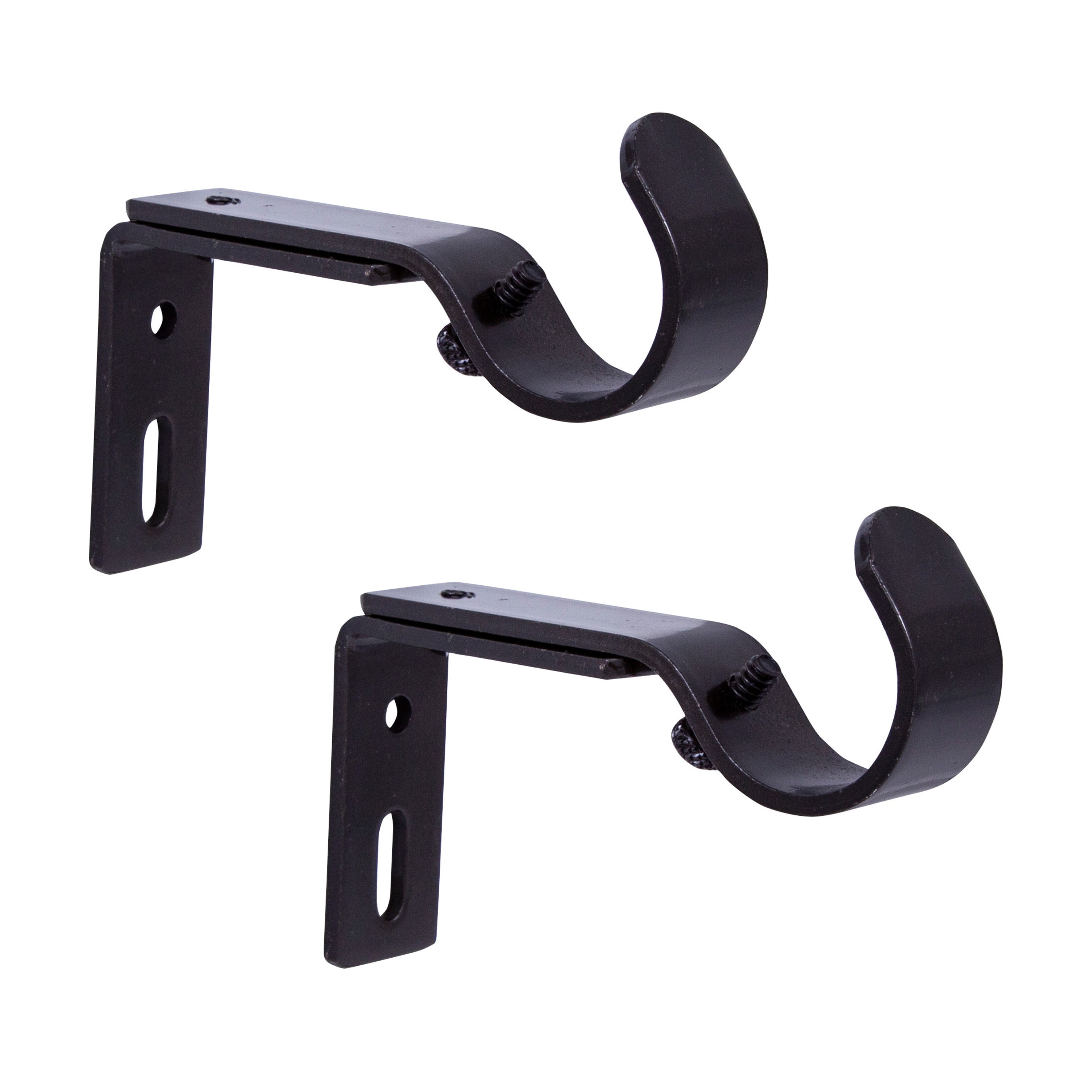 Better Homes & Gardens Metal Adjustable Curtain Rod Brackets in Matte ...