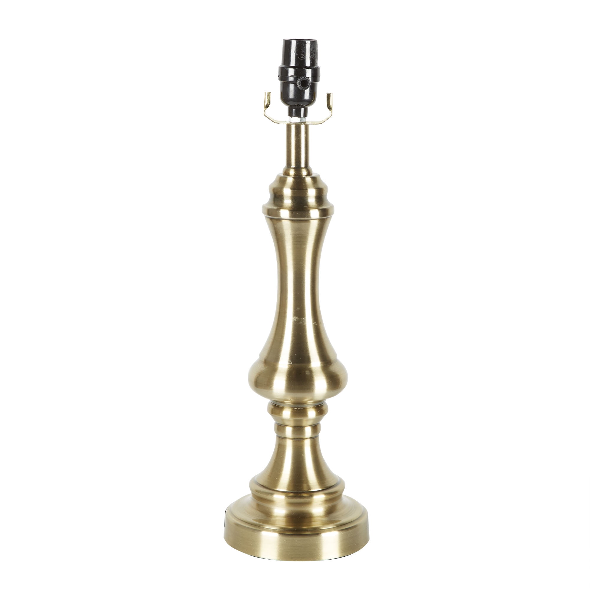 Metal Brass Turned Pillar Lamp Base - 18.5 Height - Walmart.com