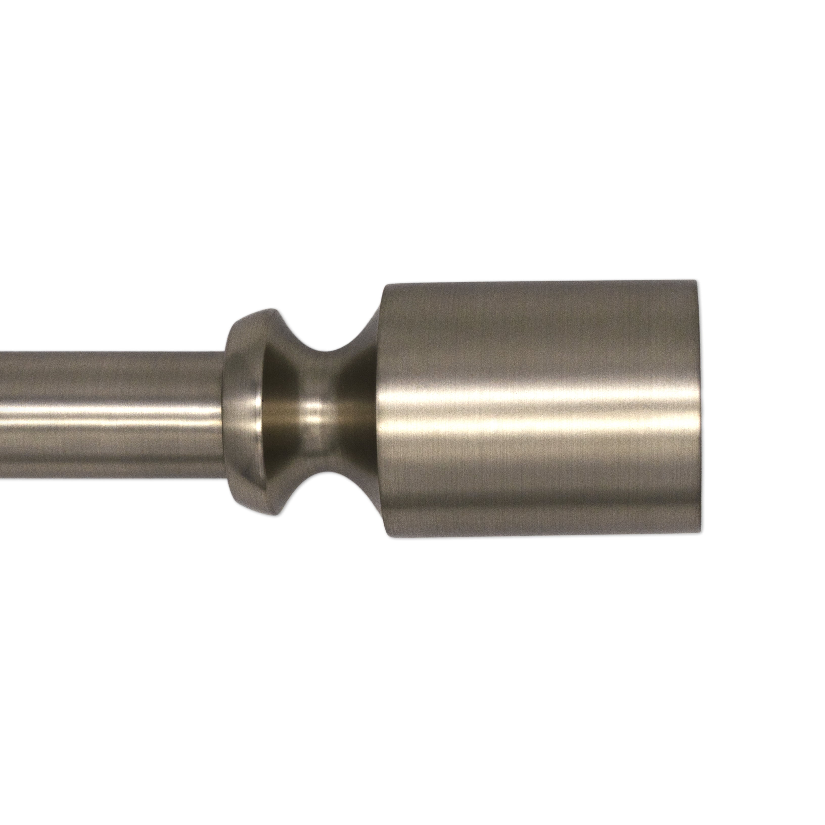 Better Homes & Gardens Nickel Flare Adjustable Curtain Rod Set 30-84 ...