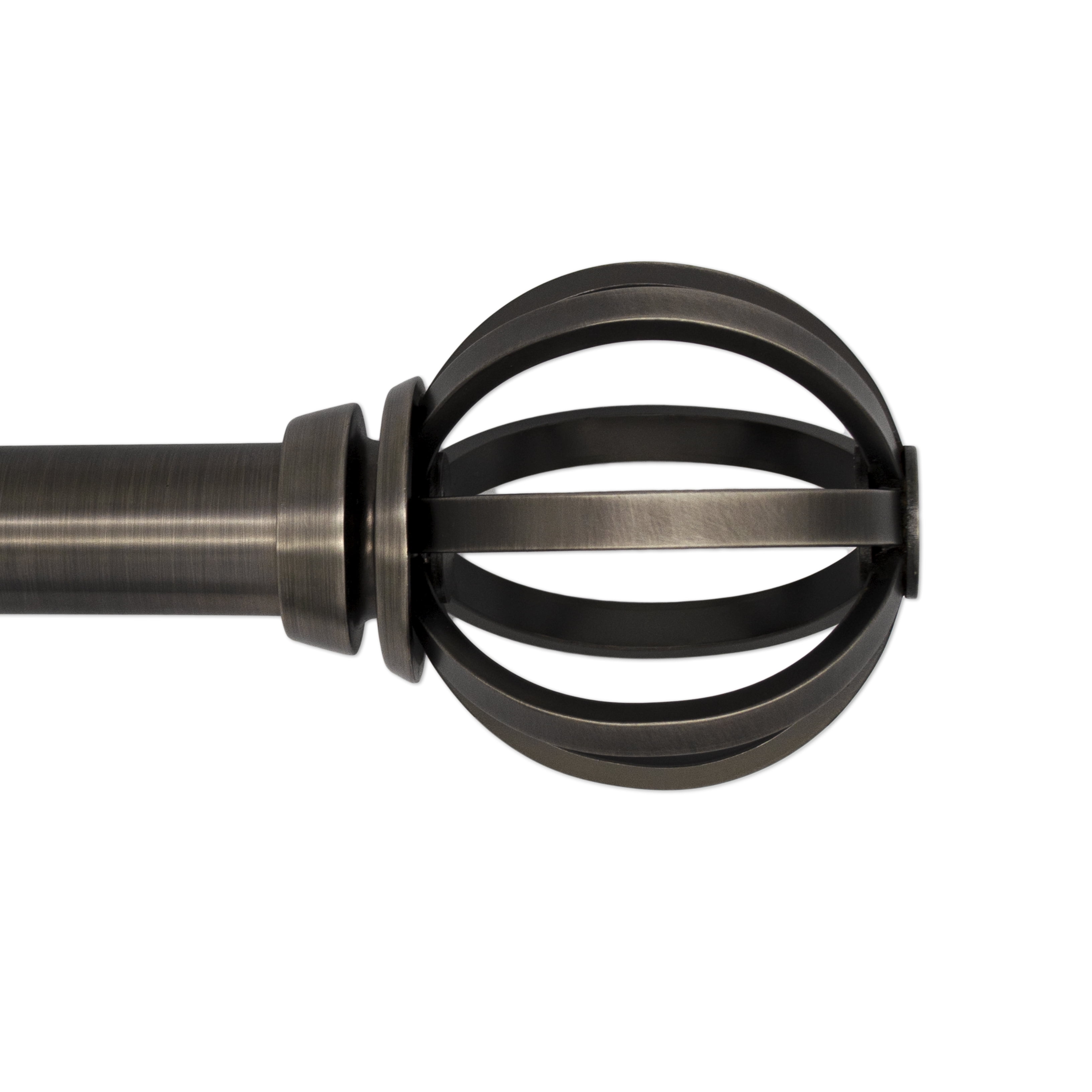 Pewter Plated Cage Curtain Rod Finials - Set of 2 - Walmart.com