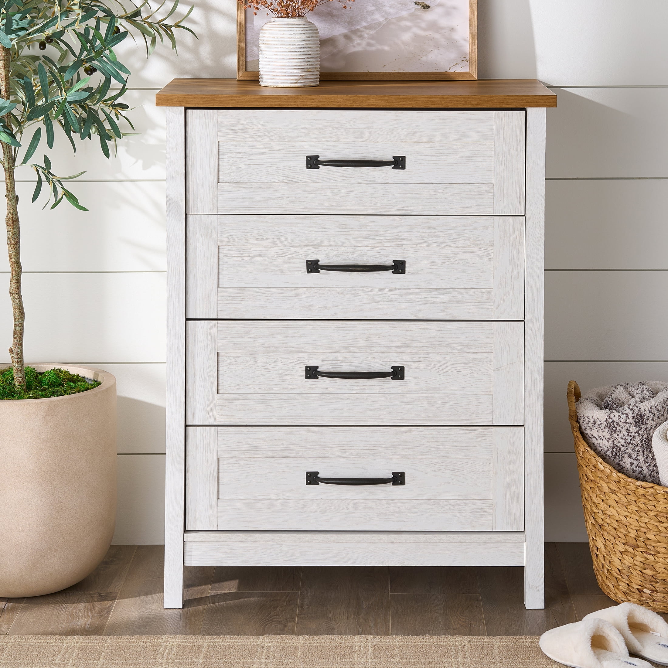 Free Shipping! Better Homes & Gardens Modern Farmhouse 4-Drawer Dresser ...