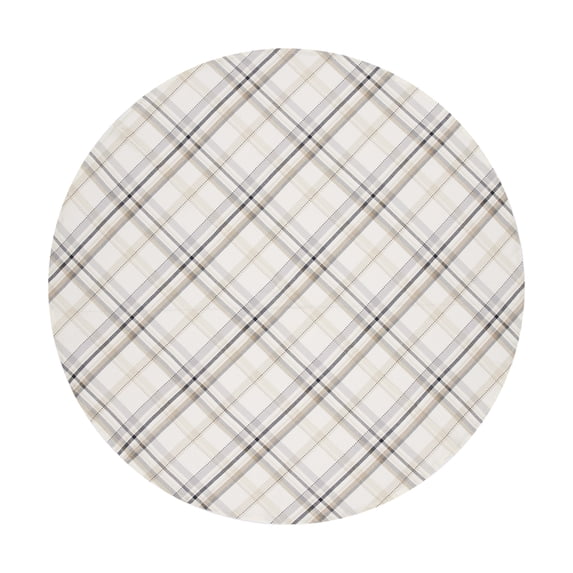 Better Homes & Gardens Monday Plaid Tablecloth 70" Round - Multi - 100% ...