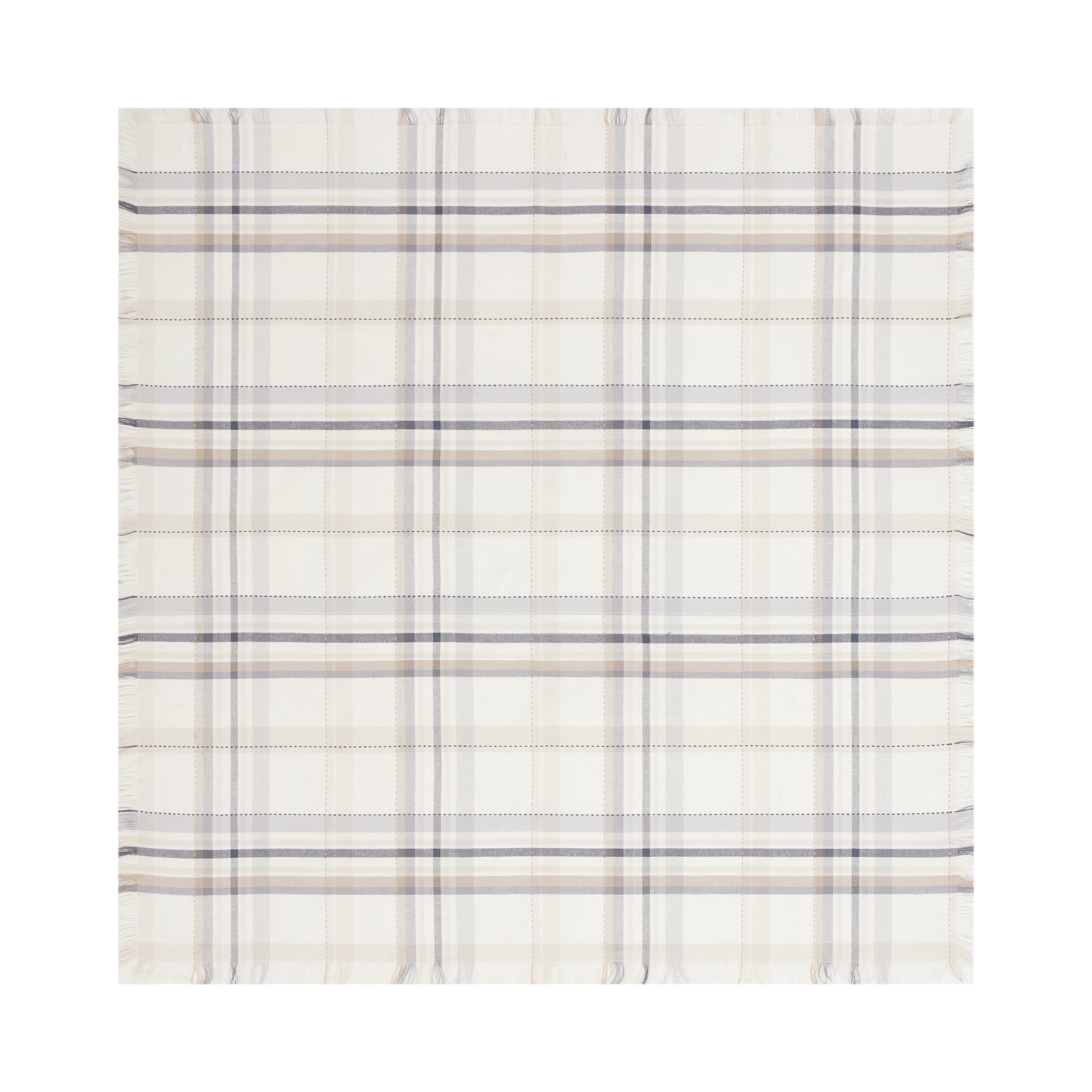 Better Homes & Gardens Woven Plaid Table Throw 50x50 Inches Cotton ...