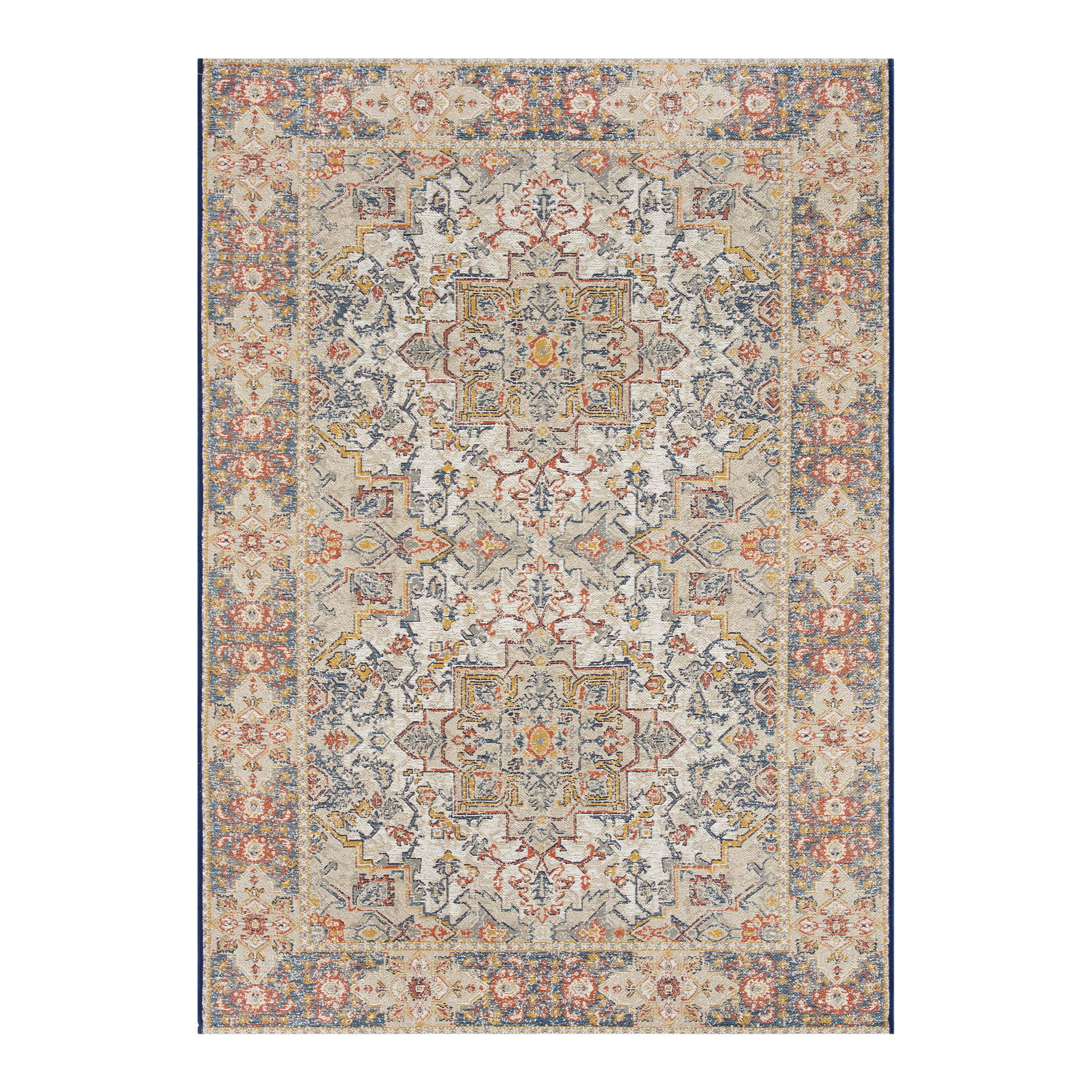 Better Homes & Gardens Multi-Color Rana Persian 7' x 10' Outdoor Rug ...
