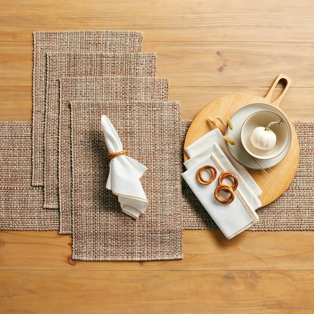 Multi Woven Cotton 13-Piece Dining Set - 14x72 Table Runner - Walmart.com