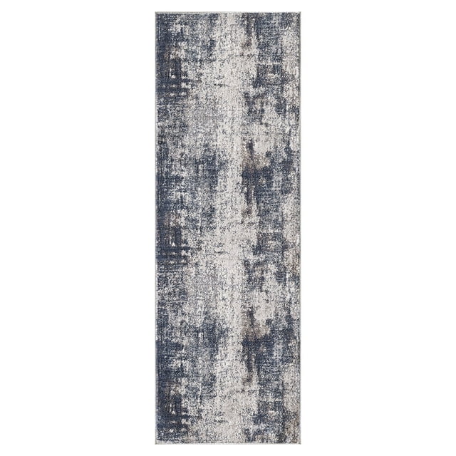 Better Homes & Gardens Navy Abstract Indoor Accent Rug, 20" x 60 ...