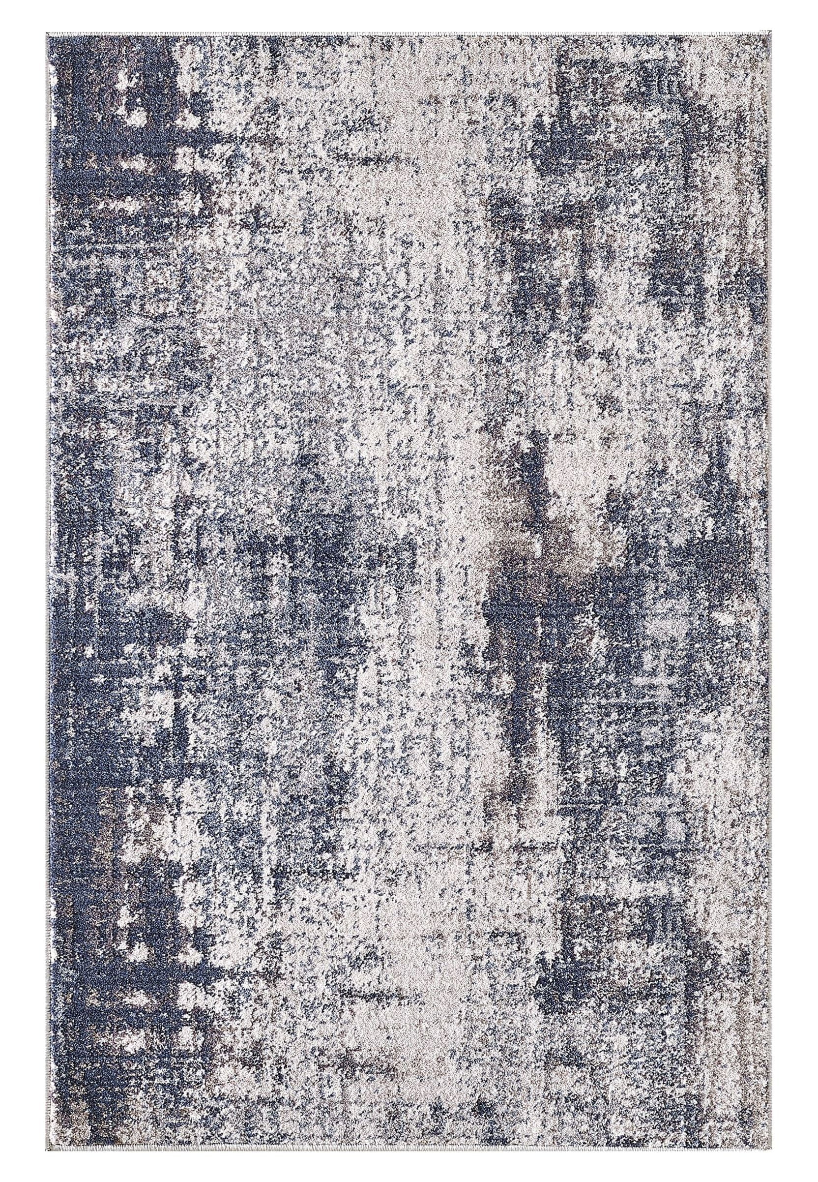 Better Homes & Gardens Navy Abstract Indoor Accent Rug, 30" x 46 ...