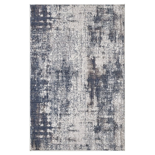 Better Homes & Gardens Navy Abstract Indoor Accent Rug, 30" x 46 ...