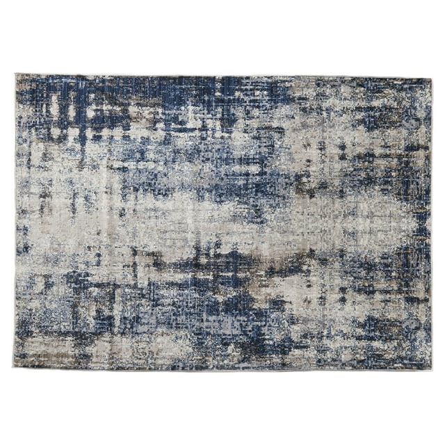 Better Homes & Gardens Navy Abstract Indoor Accent Rug, 5' x 7 ...