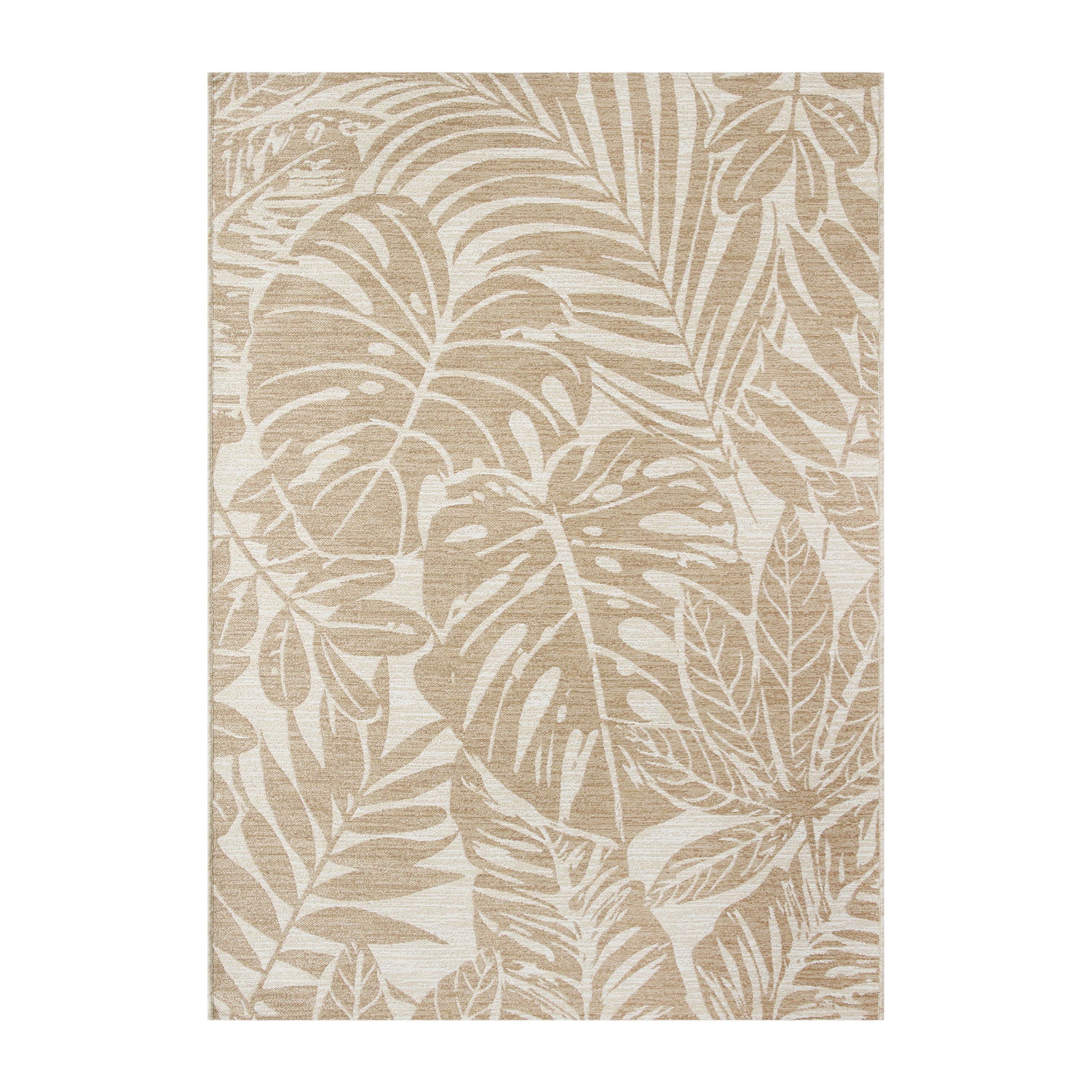 Better Homes & Gardens Neutral Palm Outdoor Rug, 9' x 12' - Walmart.com