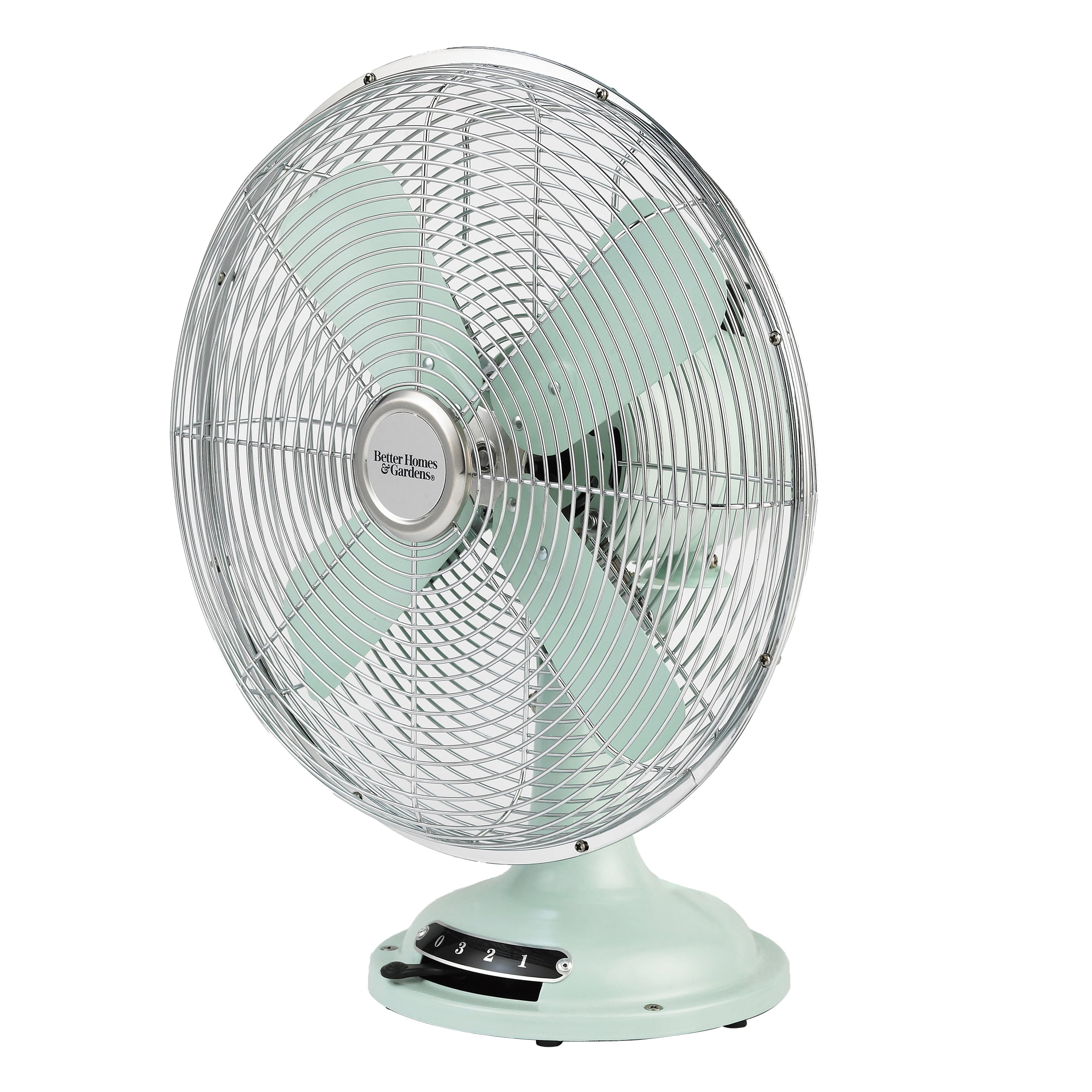 Better Homes & Gardens New 12 inch Retro 3-Speed Metal Tilted-Head ...