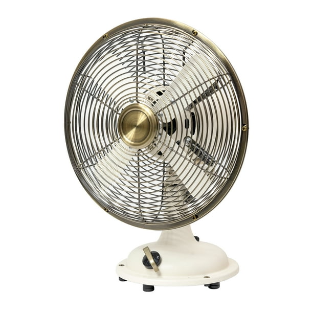 Better Homes & Gardens New 8 inch White Vintage Table Fan with ...