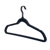 Better Homes & Gardens Velvet Clothing Hangers Black 5 Pack Space ...