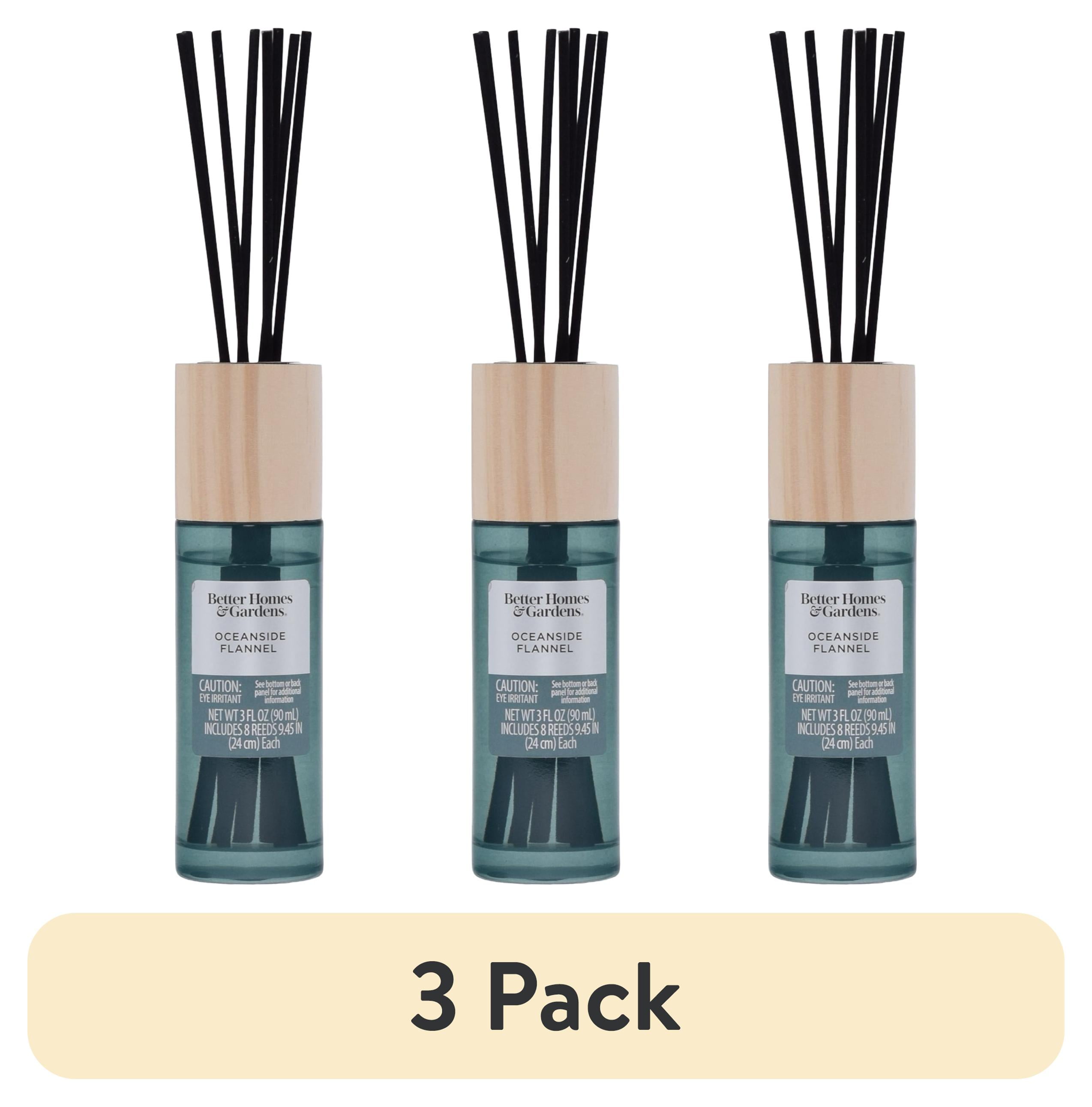 (3 pack) Better Homes & Gardens Oceanside Flannel Scented Reed Diffuser ...