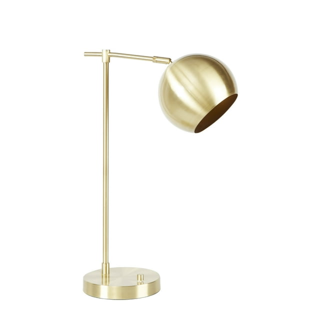 Free Shipping! Better Homes & Gardens Orb Desk Lamp Gold for Tabletop Workspace Reading Dorm ...