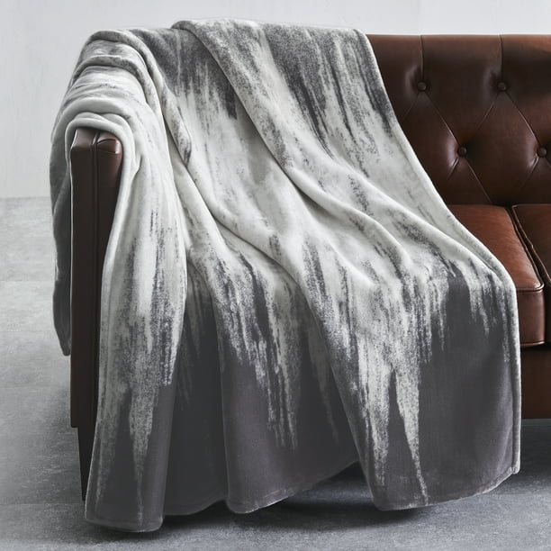 Better Homes & Gardens Oversized Throw Blanket, 50" x 70", Silver ...