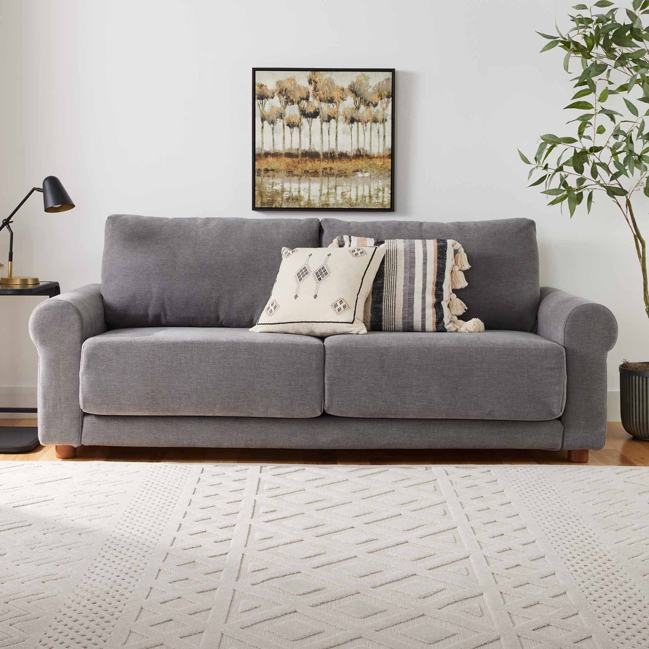 Better Homes & Gardens Owen Rolled Arm Sofa, Helio Pewter - Walmart.com