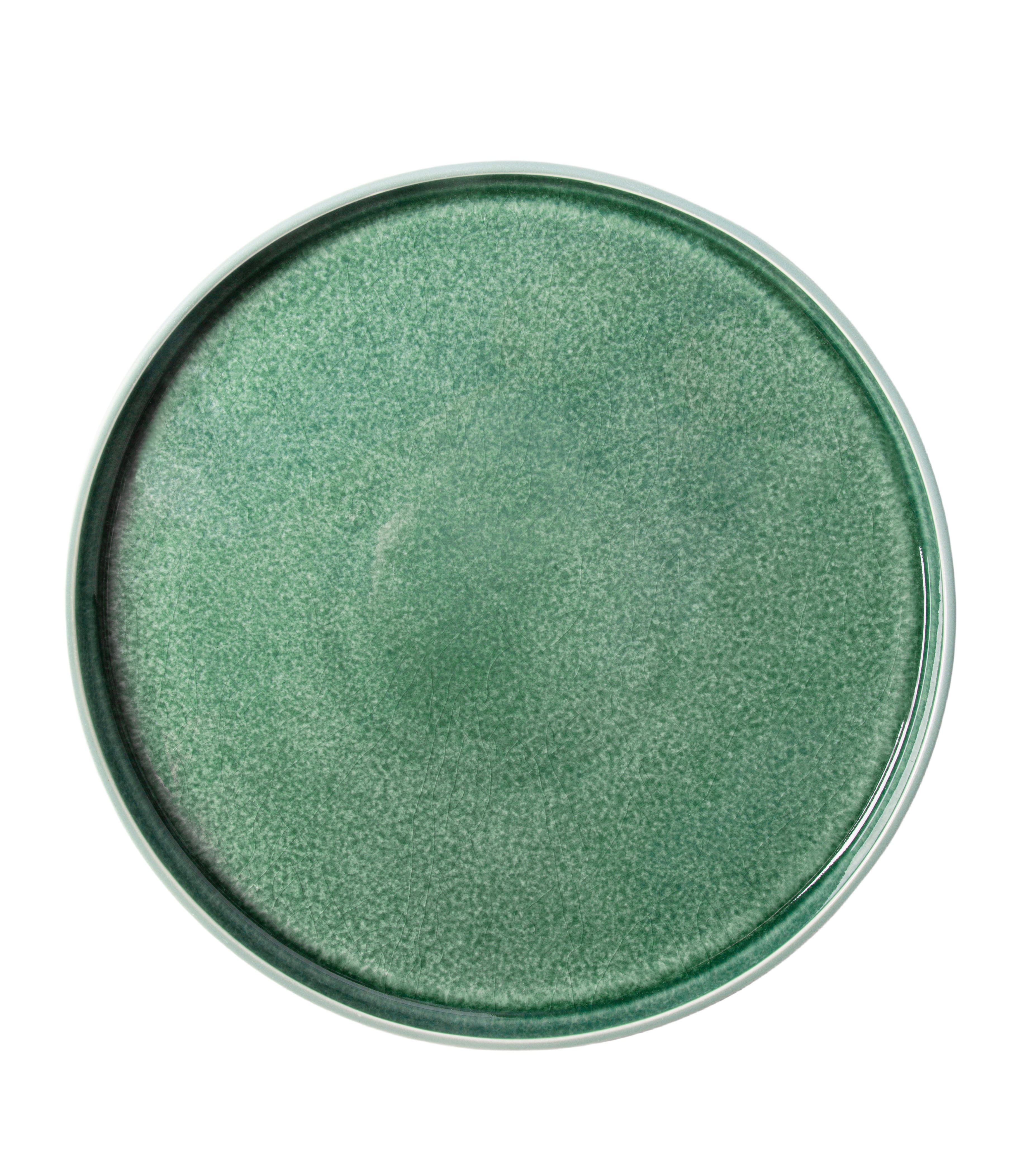 Better Homes & Gardens-Parker Green Stoneware Stackable Dinner Plate ...