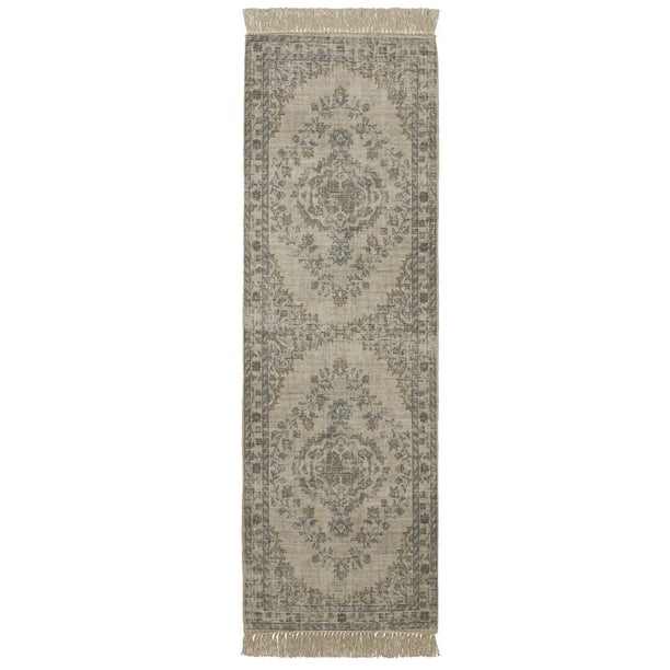 Better Homes & Gardens Persian Fringe Area Rug, Natural, 24"x84 ...