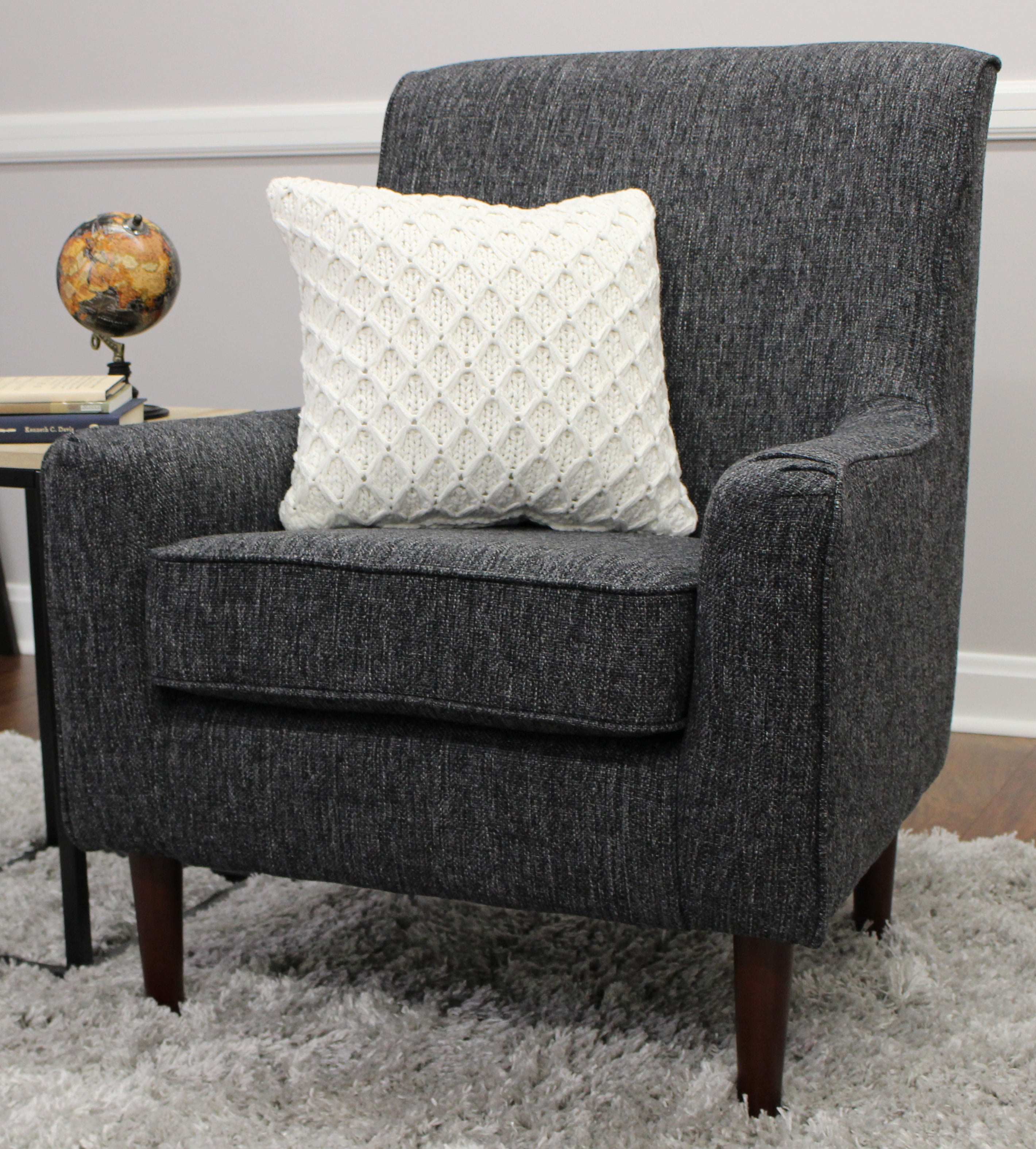 Better Homes & Gardens Poppy Lounge Chair, Gray - Walmart.com