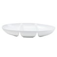 Better Homes & Gardens Porcelain Oval Divided Bowl 3-Compartment White ...