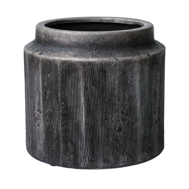 Better Homes & Gardens Pottery 8" Alexander Ceramic Planter, Brown ...