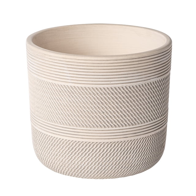 White Ceramic Plant Pot | Heavy-duty pots for garden centers - Walmart ...