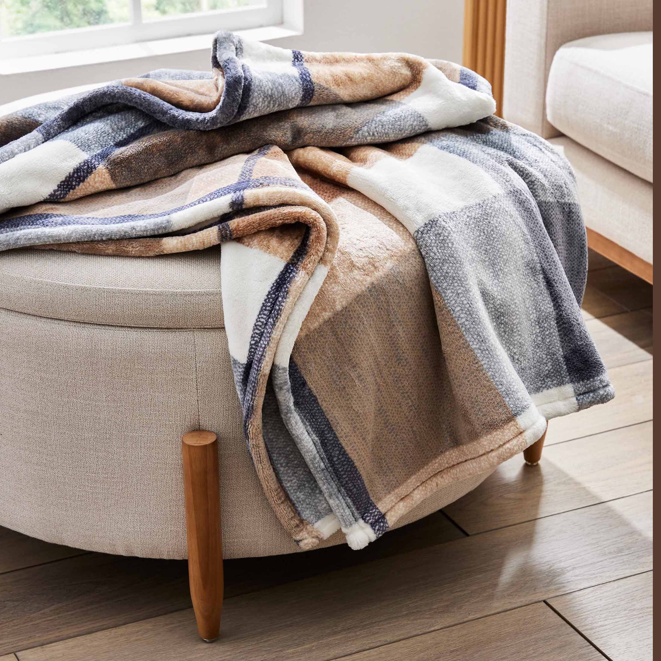Better Homes & Gardens Printed Heavyweight Ultra Plush Adult Throw, 50 ...