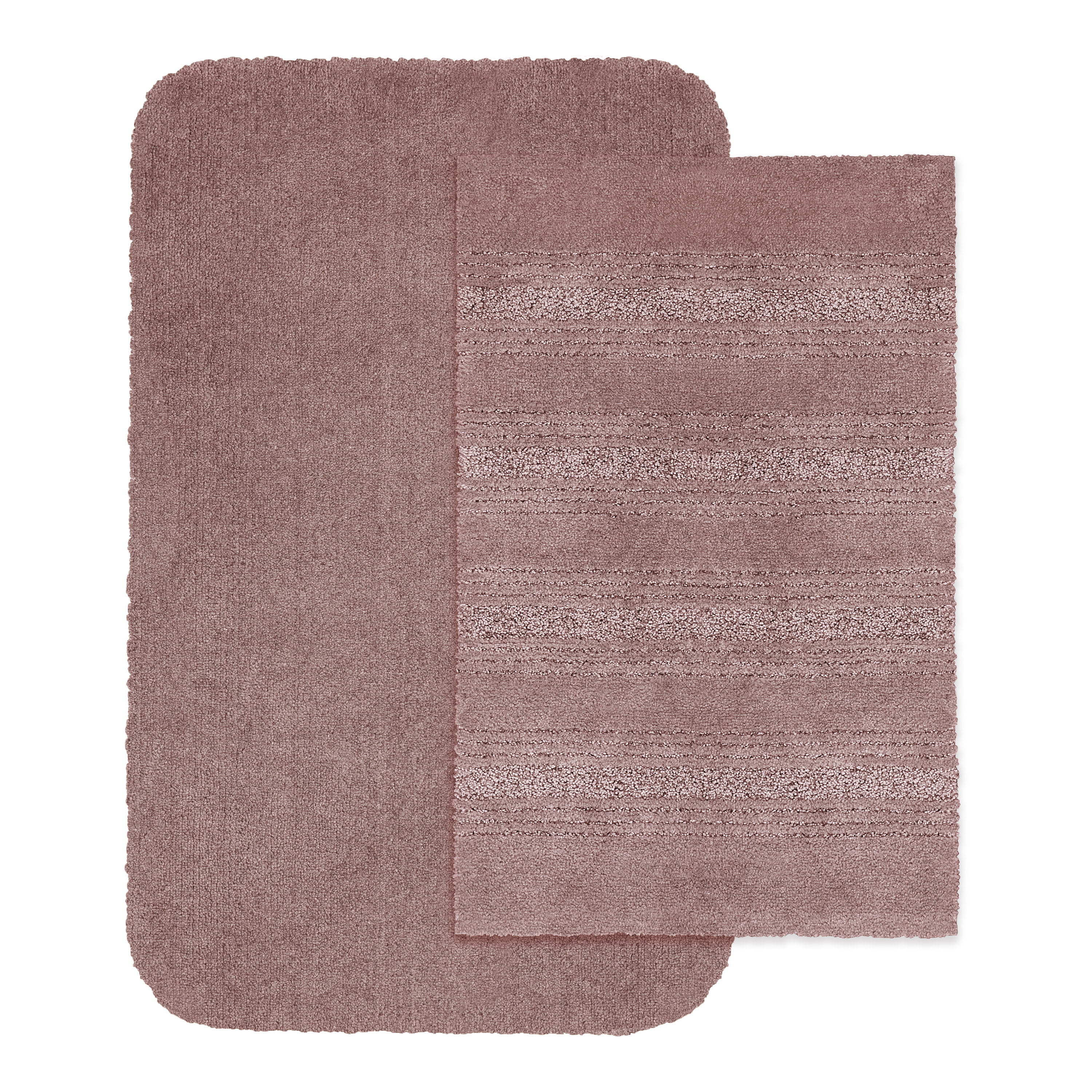 Better Homes & Gardens Purple Nylon Bath Rug Set, 2 Pieces - Walmart.com